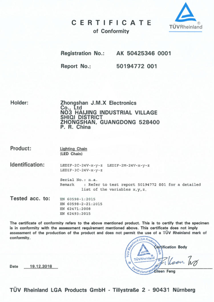 Ce Lvd For 24v Rope Light Zhongshan J M X Electronics Co Ltd