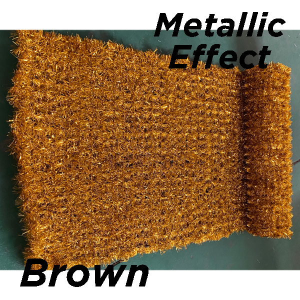 PVC Mesh Tinsel Carpet-Brown-Metallic Effect-Zhongshan J.M.X ...